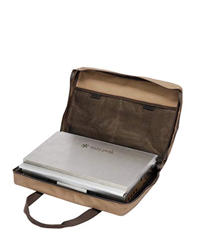Snow Peak Two Burner Stove Storage Case, Brown
