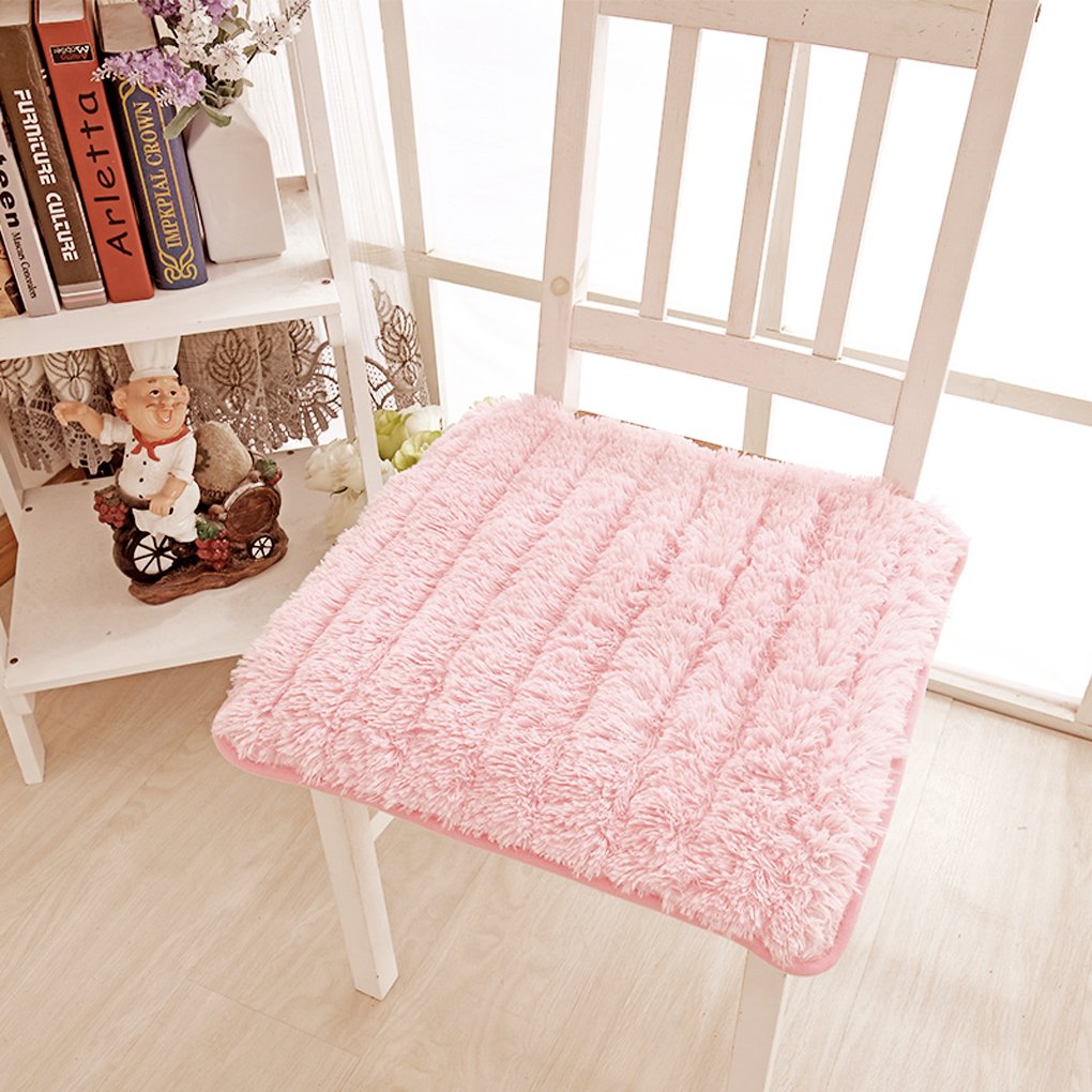 Ylucky Chair Cushion Pad Nonslip Seat Pad Soft Plush Cushion Thick Computer Chair Cushion Cover Folding Pad for Car Home Office Dining Room Indoor Outdoor Kitchen Outside Desk