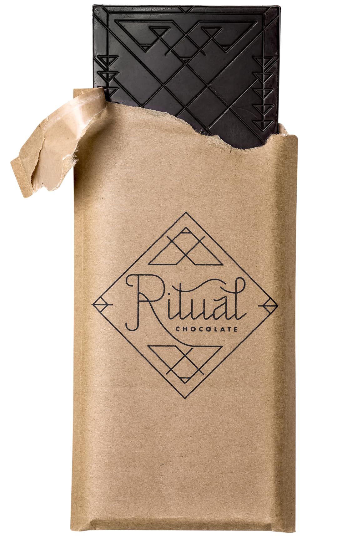Ritual Dark Chocolate Bar, Fleur De Sel 70% Cacao, Notes of Strawberries, Fudge & Sea Salt, 2.12 oz