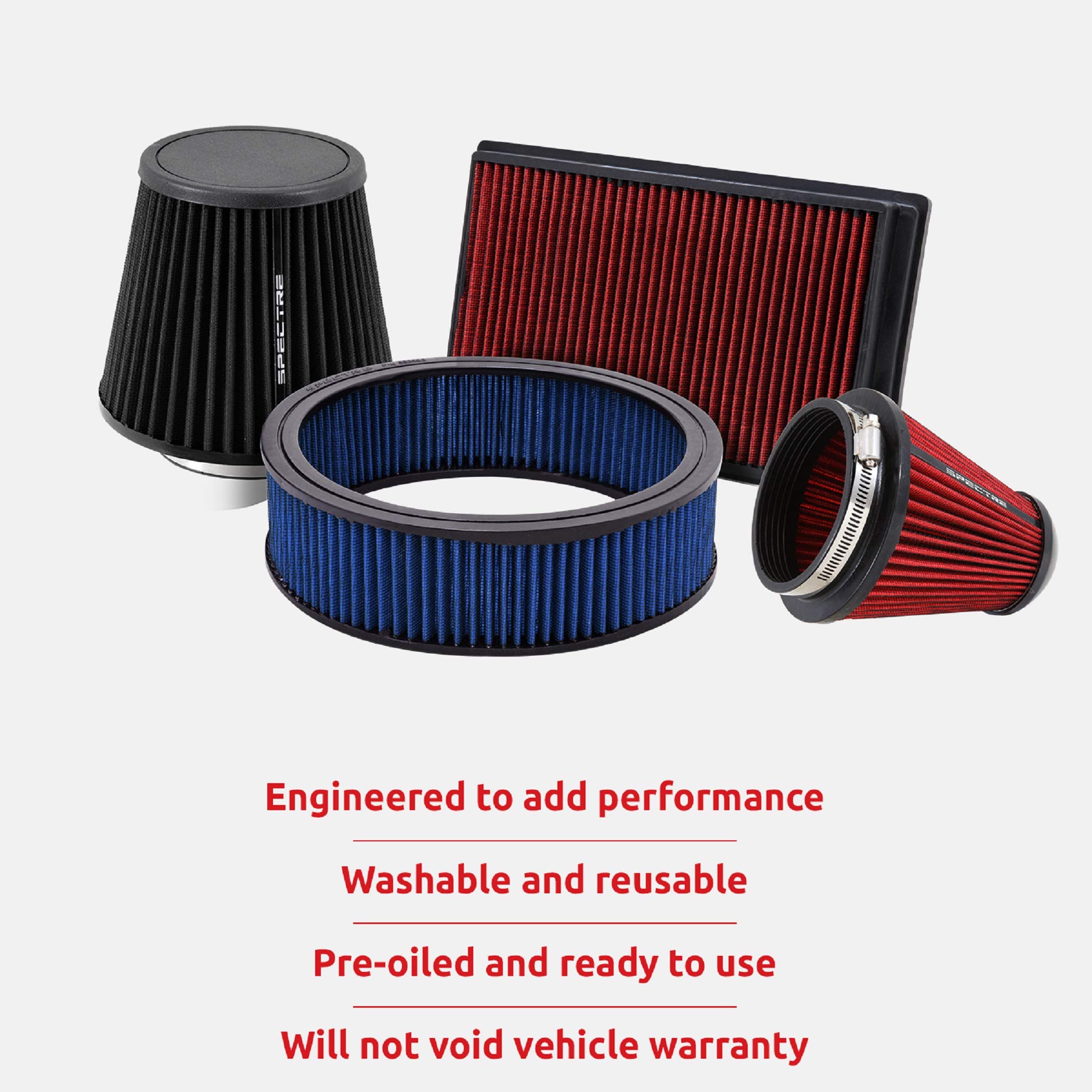 Spectre Engine Air Filter: High Performance, Premium, Washable, Replacement Filter: Fits 1999-2020 CADILLAC/CHEVROLET/GMC (Escalade, Suburban, Tahoe, Silverado, Avalanche, Yukon, Sierra) SPE-HPR8755