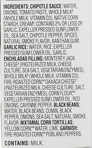 Saffron Road Enchiladas Al Chipotle with Black Beans and Rice Frozen Dinner, 10oz - Vegetarian, Gluten Free, Halal
