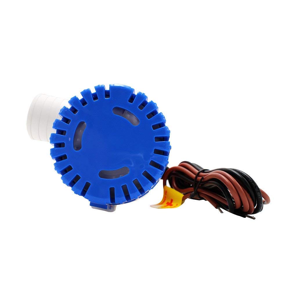 Sanuke 1100gph Bilge Pump Electric 12V Submersible Marine Water Pump Accessories Marin Boat, Low Noise