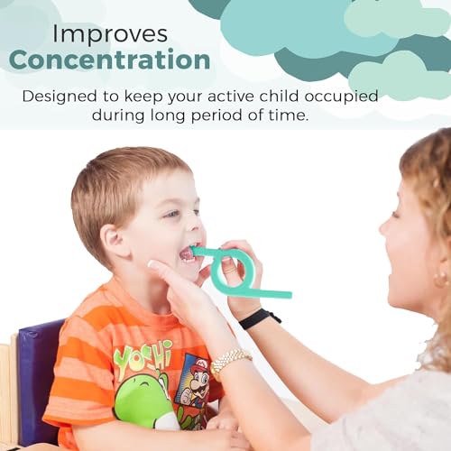 TalkTools Green Chewy Oral Motor - Sensory Tool for Kids & Toddlers | Therapy Tools to Improve Chewing and Biting Skills, Very Soft and Reusable | BPA Free