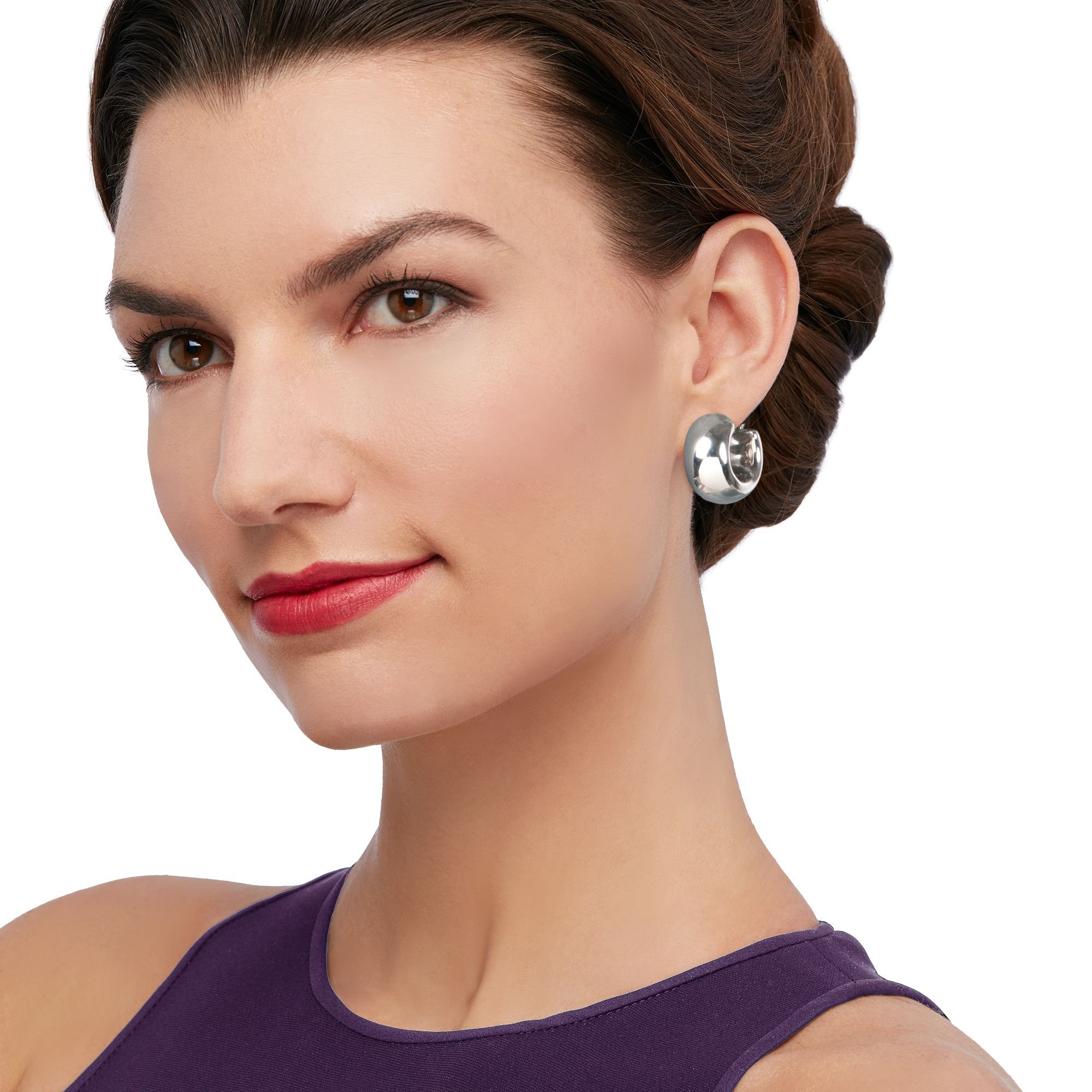 Ross-Simons Sterling Silver Wide Hoop Earrings