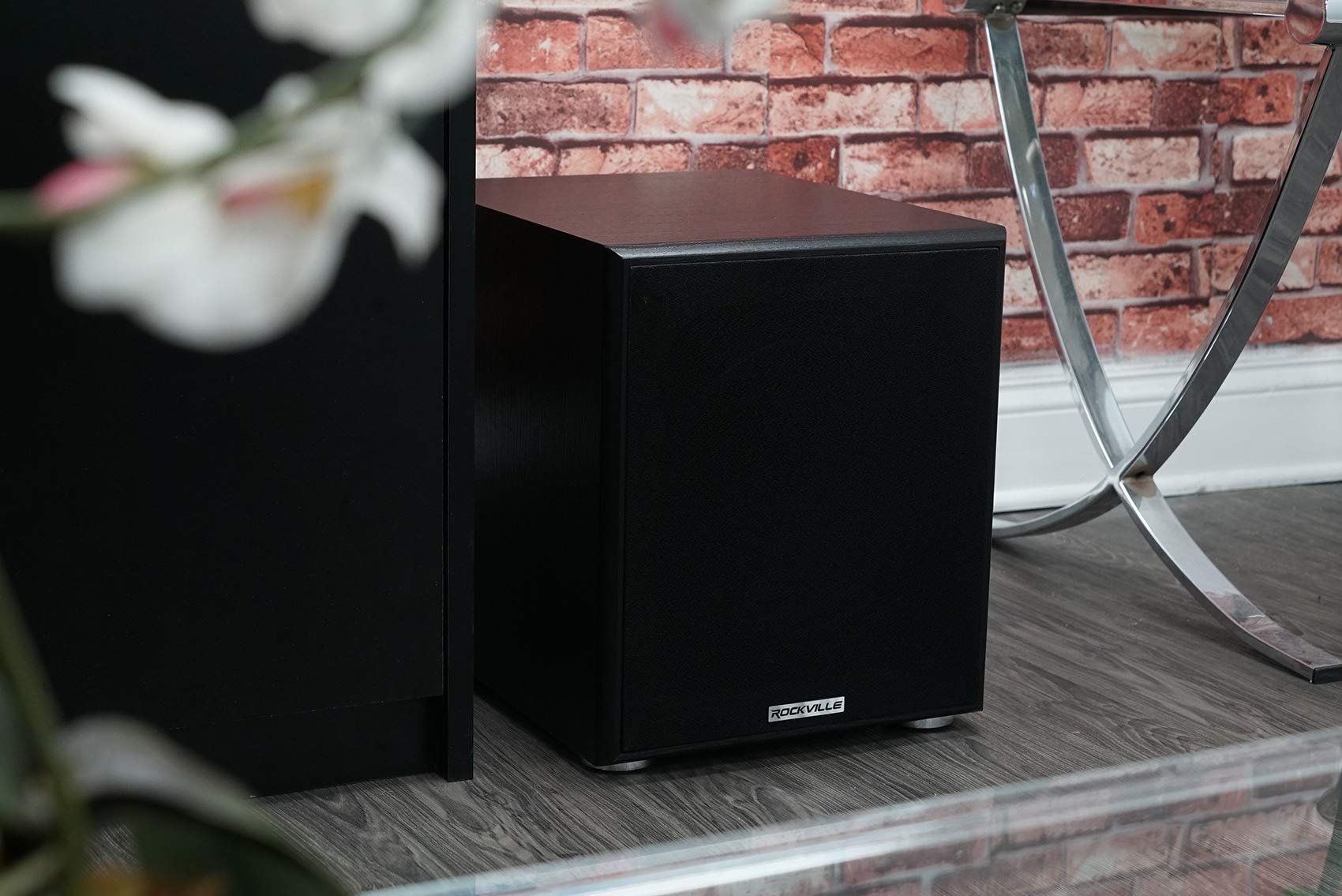 Rockville Rock Shaker 10" Inch Black 600w Powered Home Theater Subwoofer Sub