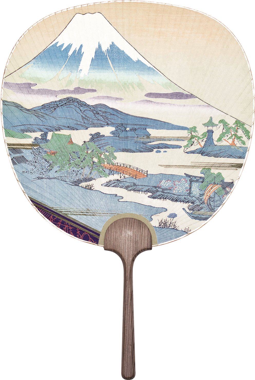 Shiomi Fan Fan Eight Views of Edo 1315 11.0 x 16.5 inches (28 x