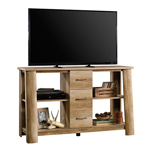 Sauder Boone Mountain Credenza, For TV's up to 60", Craftsman Oak finish