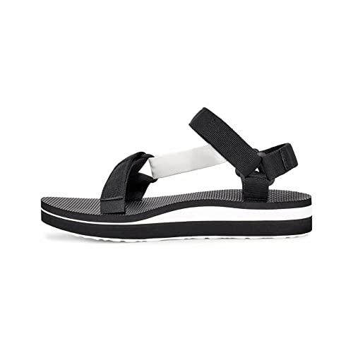 Teva Women's Midform Universal Sandal, Black/Bright White, 10