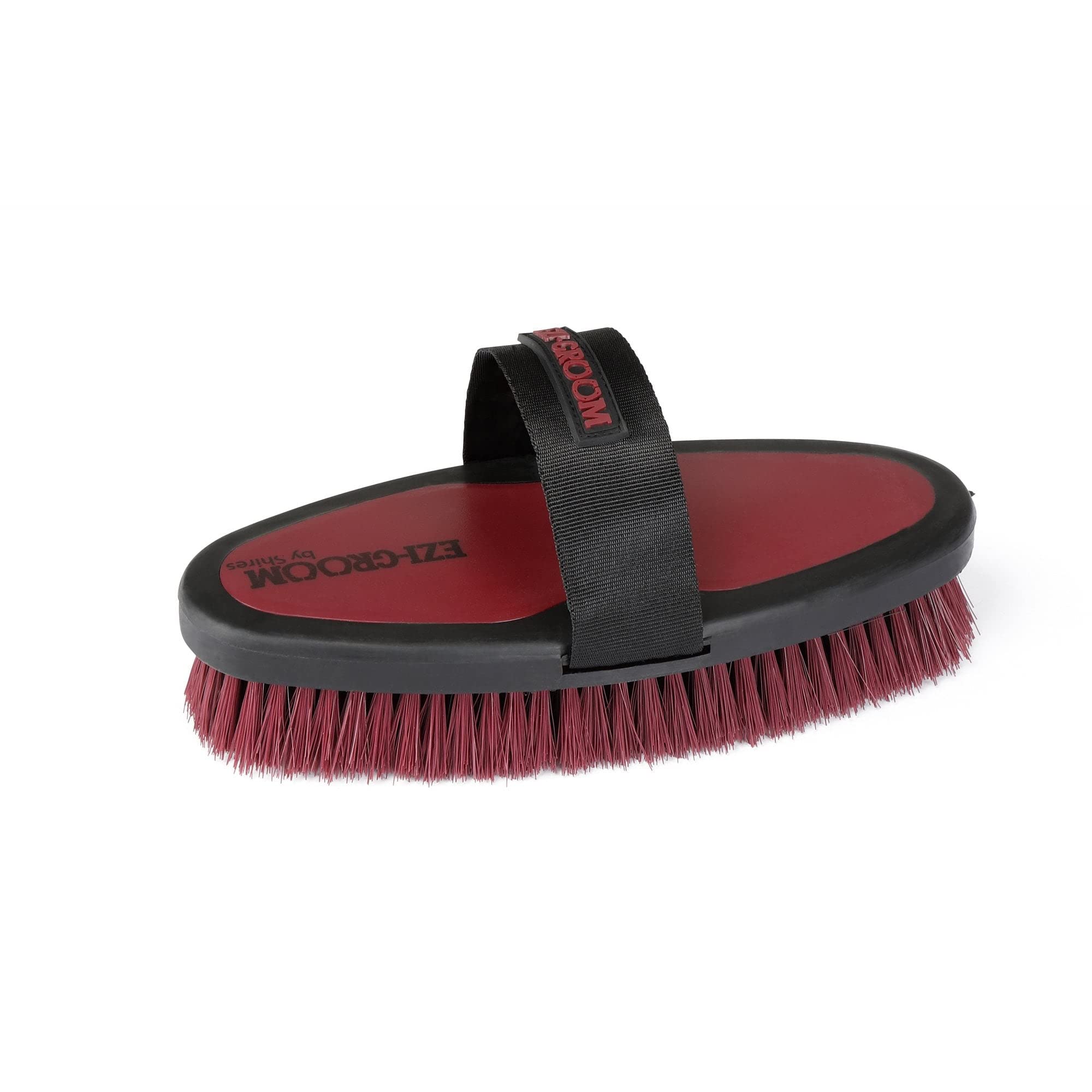 Shires Equestrian Ezi-Groom Grip Horse Body Brush (Lime)