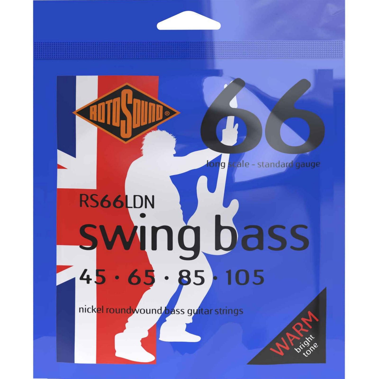 Rotosound RS66LDN Nickel Bass Guitar Strings (45 65 85 105)