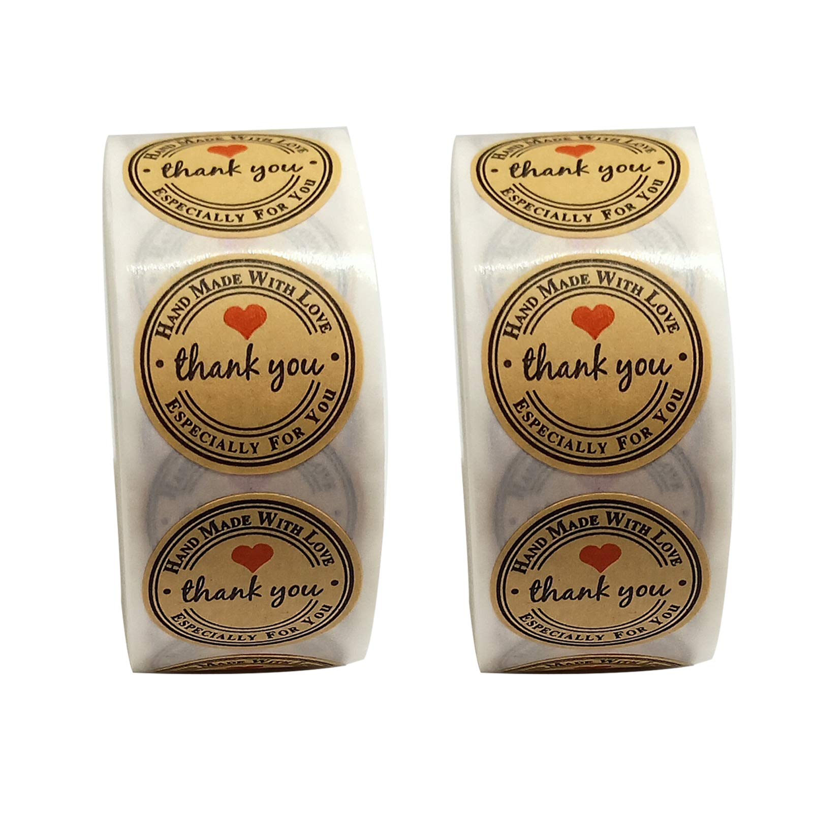 Thank You Stickers Supporting My Small Business Label 1 Inch Round Modern 1000pcs for Envelopes, Gift Bags,envelopes