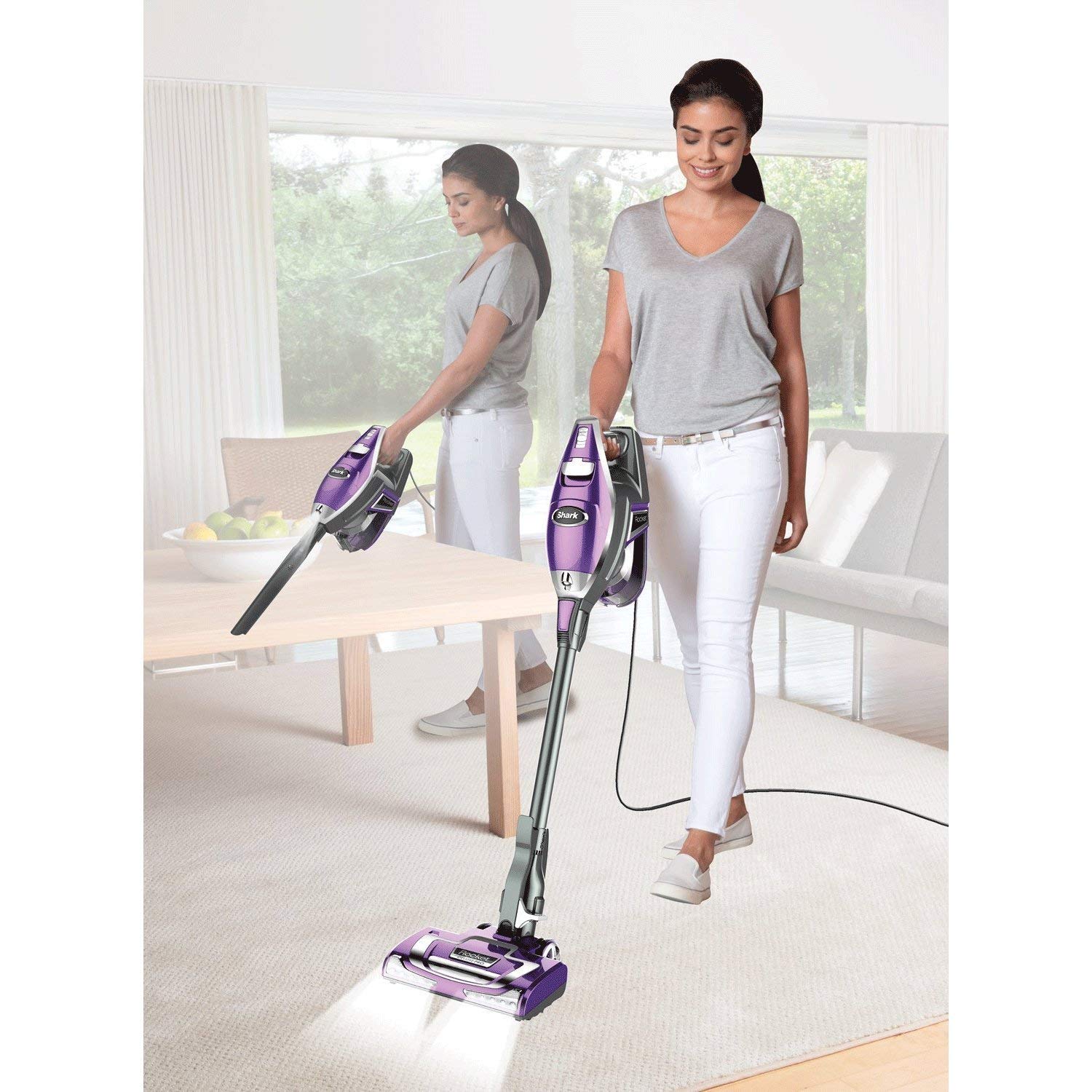 Shark Rocket Deluxe Pro Ultra-Light Upright Stick Vacuum (Renewed)