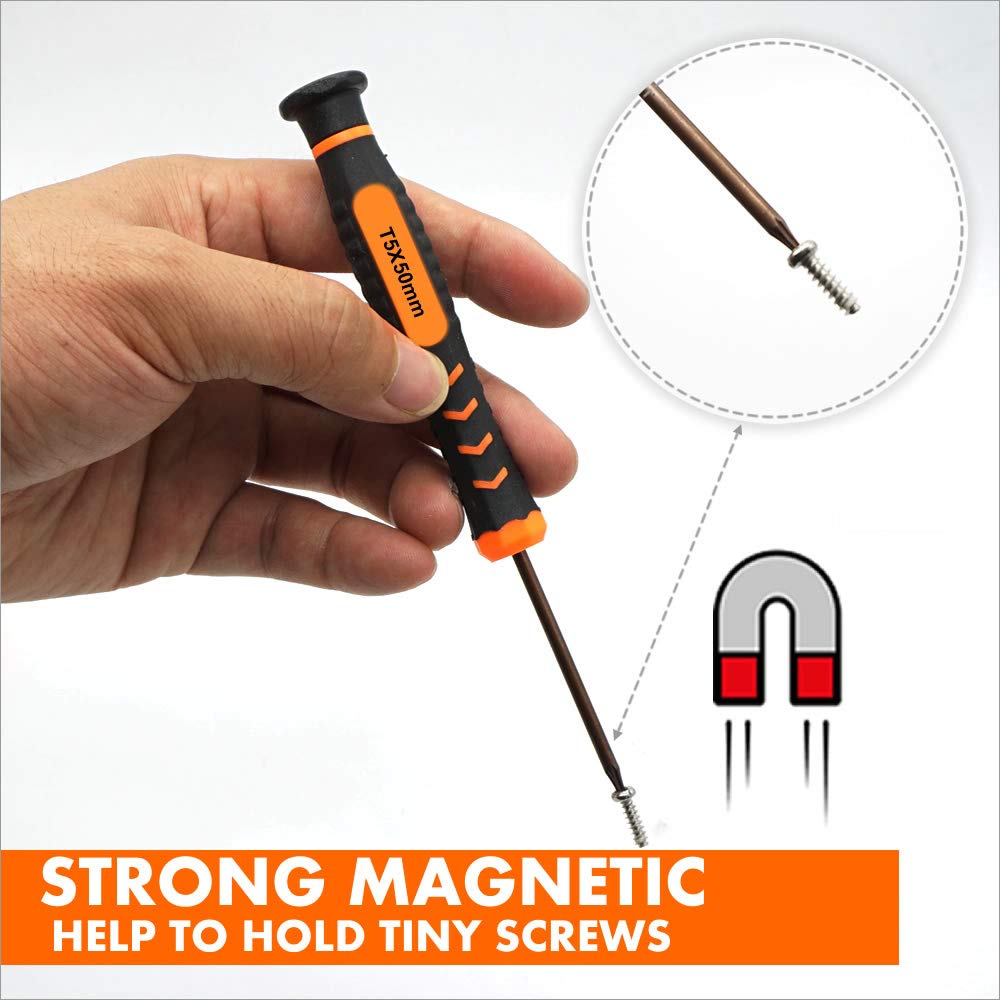 TECKMAN T5 Torx Screwdriver, 6-pointed Precision Screwdriver for Laptop and Macbook Air Battery Disassembly and Hard Disk Replacement
