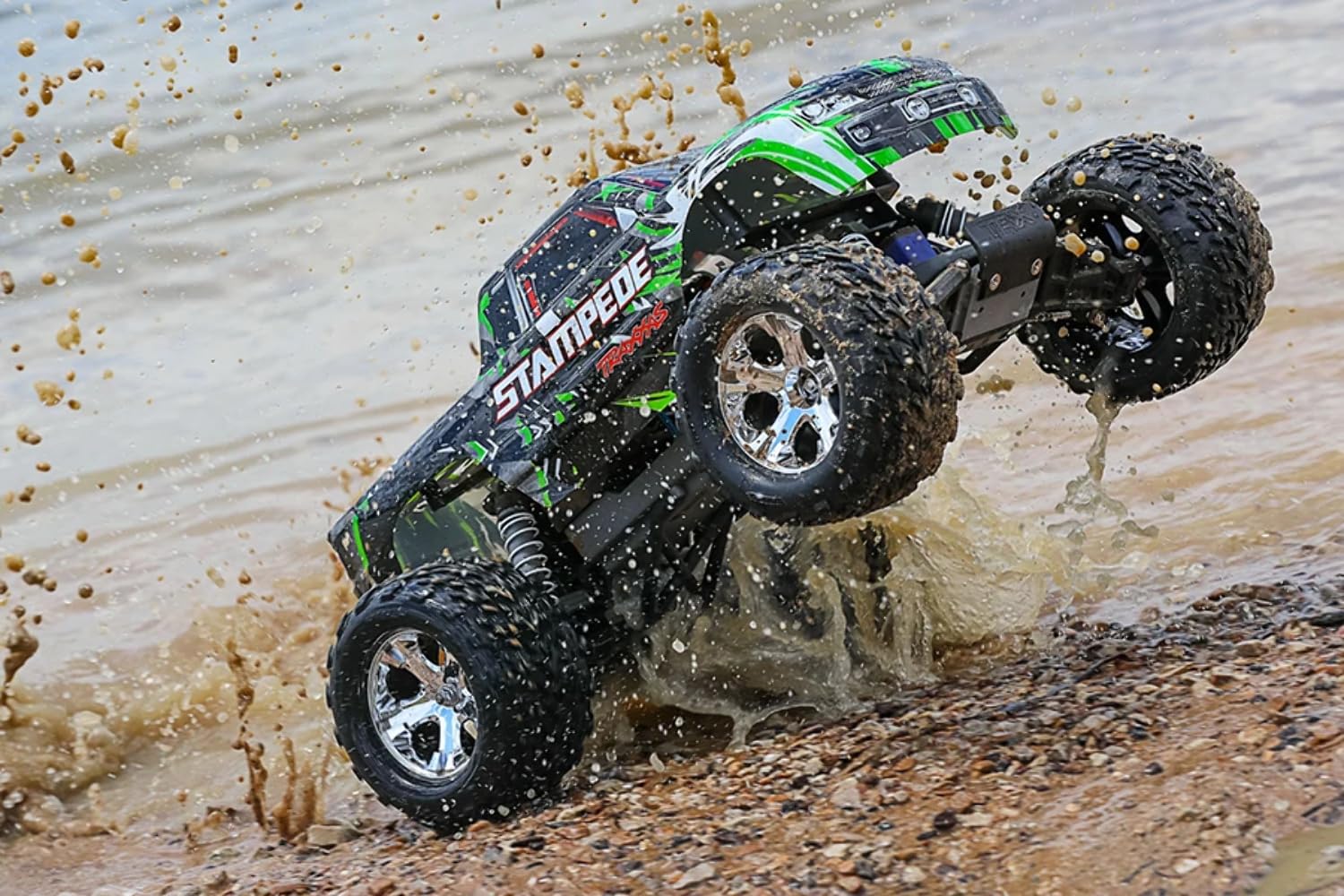 Traxxas 36054-4-GRN Stampede: 1/10 Scale Monster Truck w/ TQ 2.4GHz Radio System