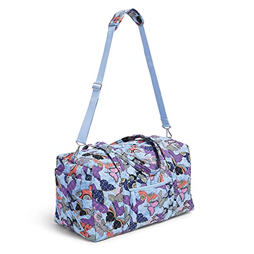 Vera Bradley Women's Cotton Large Travel Duffel Bag, Butterfly By - Recycled Cotton, One Size