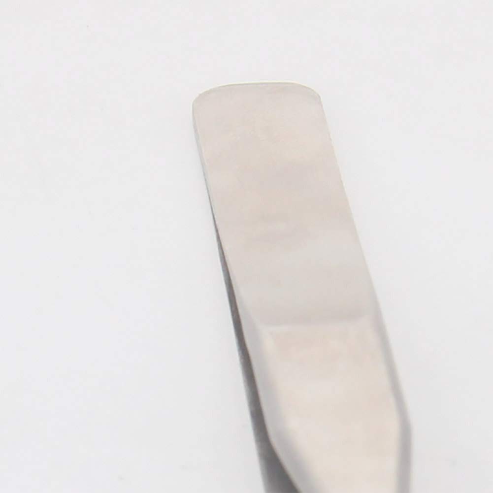Utoolmart ST-10 High Precision Stainless Steel Micro-magnetic Pointed Tip Tweezer Silver Tone OPP bags 1 pcs