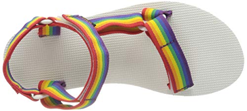 Teva womens Midform Universal Wedge Sandal, Rainbow/Black, 8 US