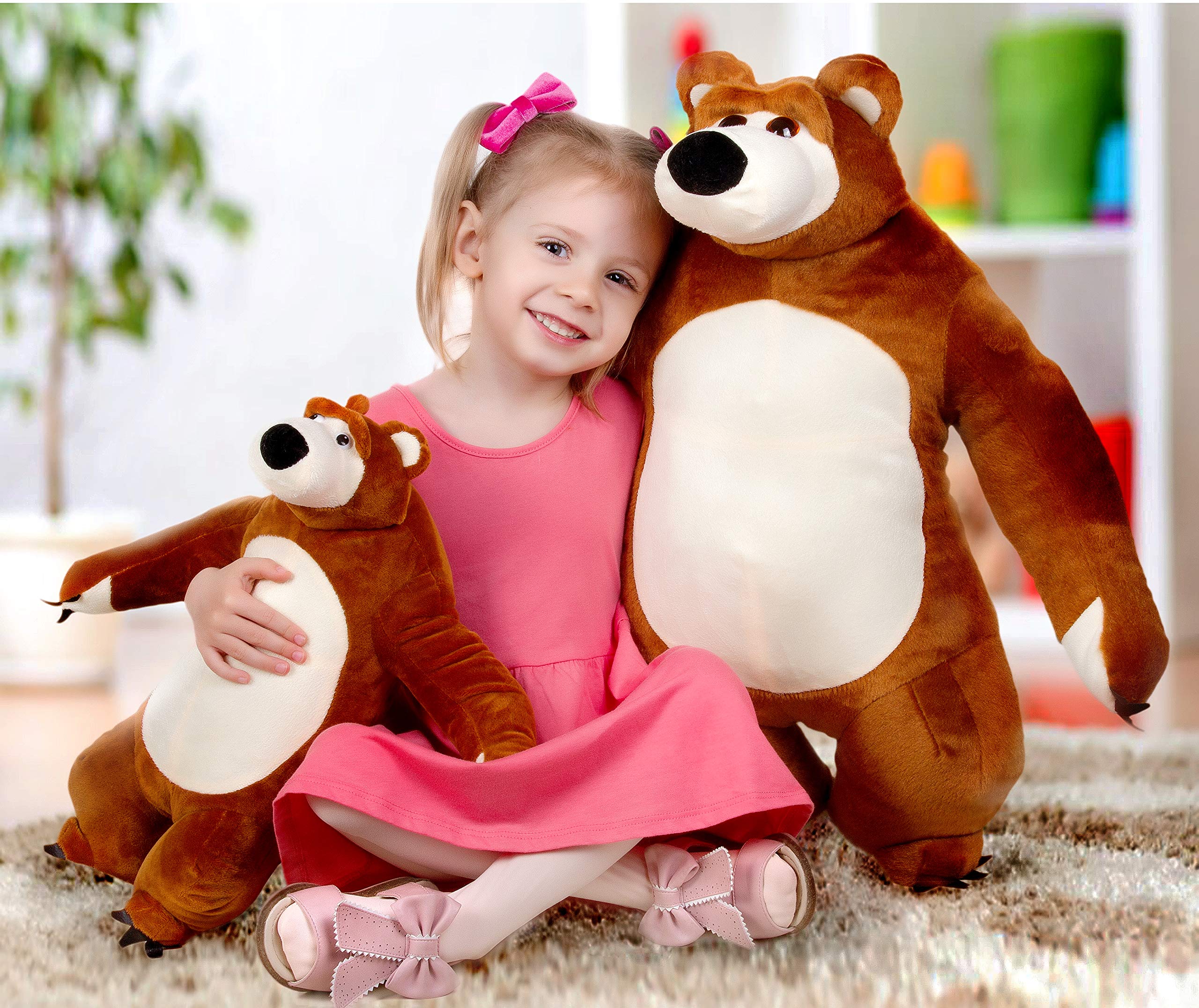 The Bear Funny Plush Soft Toy Teddy Bear Medved Stuffed Animal y el OSO (15.7'' (40 cm))
