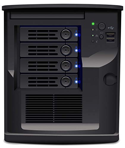TrueNAS Mini E Compact ZFS Storage Server with 4 Drive Bays, 8GB RAM, Dual Core CPU, Quad 1 Gigabit Network (Diskless)