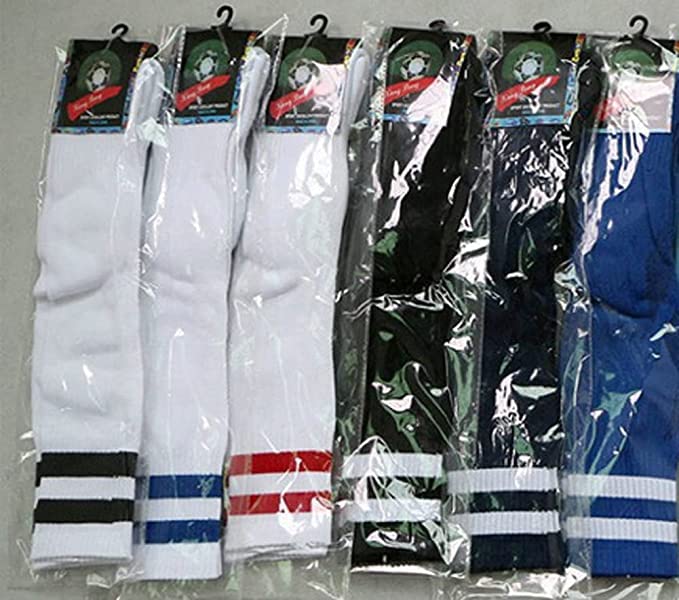 Socks Knee High Basketball Socks Men Long Soccer Hockey Baseball Athletic Hose (New Black)
