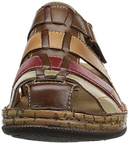 Propet Women's Jubilee Sandal, bark multi, 12 Medium US