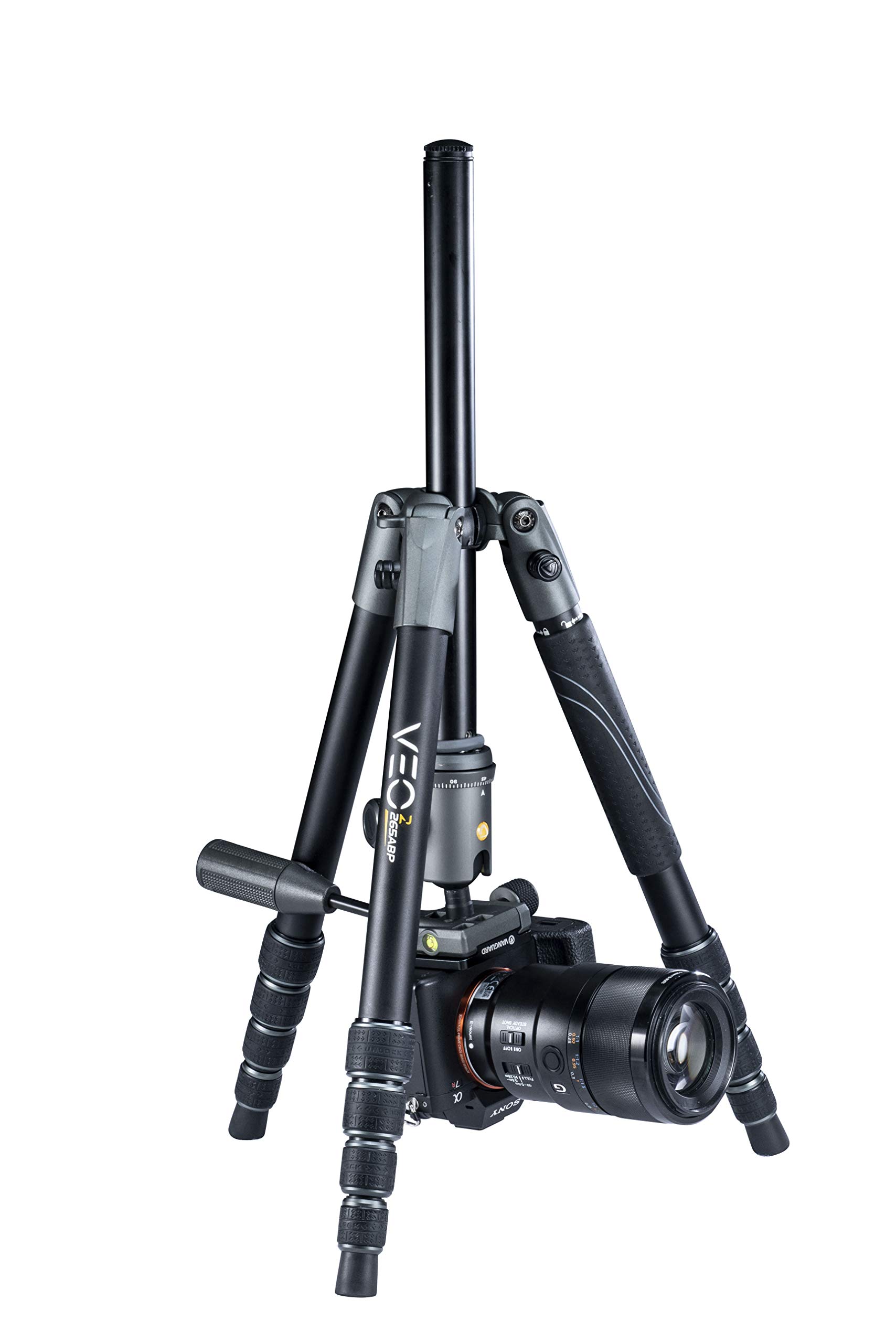 Vanguard VEO 2X 265ABP 4 in 1 Travel Tripod, Monopod, Ball Head with Removeable Pan Handle - 26 mm, Aluminum