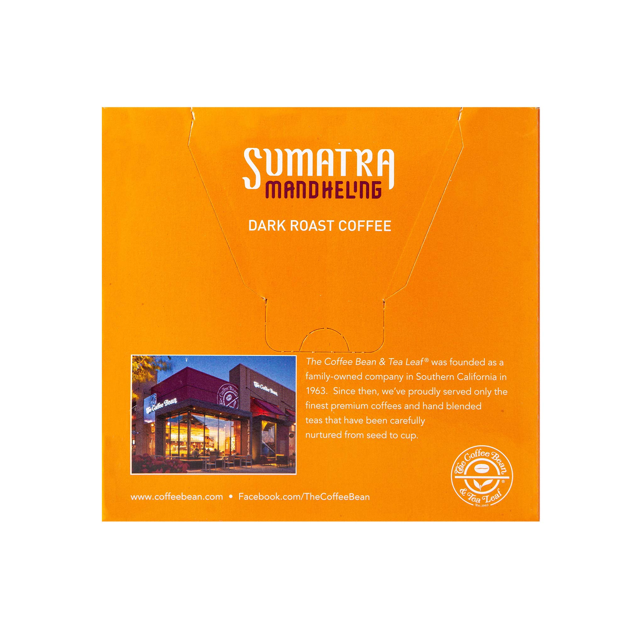 The Coffee Bean & Tea Leaf, Single Origin Sumatra Mandheling Coffee Pods Compatible w/Keurig Brewers, 16-Count Pods