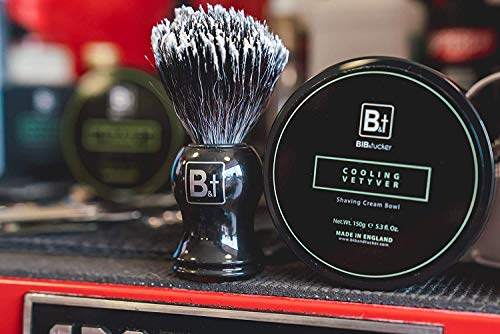 Purely Vegan Black Fiber Wet Shaving Brush – Bib & Tucker, Shave Care for Men