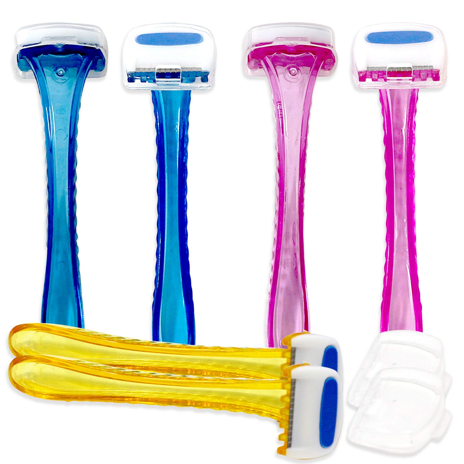 Spa Savvy Bikini Razor 6 Pack, Bikini Line Trimmer, Sharp Blades, Trim with Precision for Painless Hair Removal Perfect For Sensetive Skin