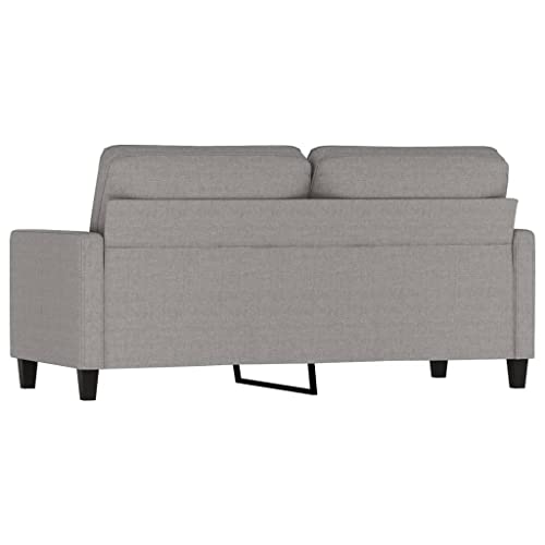 SKM 2-Seater Sofa Light Gray 55.1" Fabric (22 KG/48.4 LBS)-8701