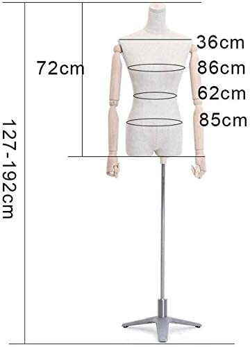 ROLTIN Female Sewing Tailors Dummy Dressmakers Dummies Professional Tailors Dummy Arms Female Tailors Dummy Mannequin (D)