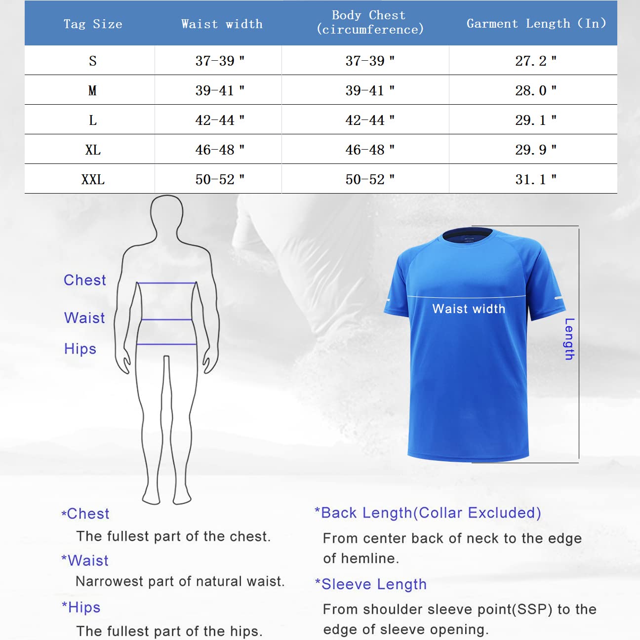 Workout Shirts for Men | Dry Fit Shirts Moisture Wicking - Gym Shirts Men Short Sleeve - Running Athletic Shirts (Large, 5-Pack Black, Black, Black, Blue, Red)
