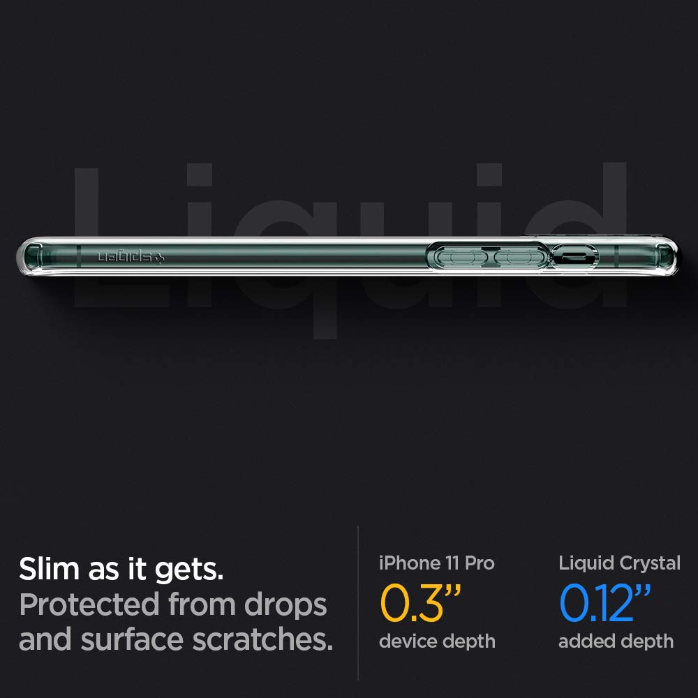 Spigen Liquid Crystal Designed for iPhone 11 Pro Case (2019) - Crystal Clear
