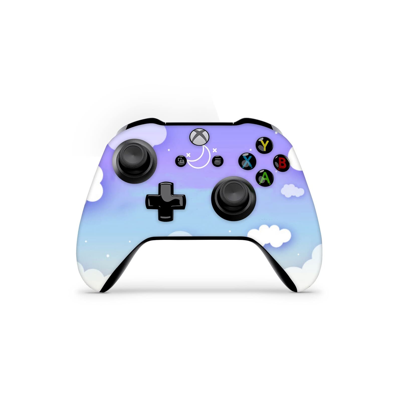 ZOOMHITSKINS Controller Skin Compatible with X1 S and X1 X, Vinyl Sticker Technology, Clouds Cute Moon Sky Kawaii Anime Star, Durable, Bubble-Free, Goo-Free, 1 Skin, Made in The USA