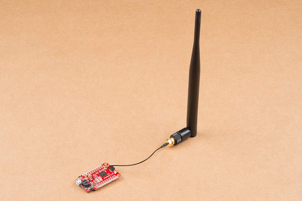 SparkFun Pro RF - LoRa, 915MHz (SAMD21) - Wireless Board Easy-to-use IoT Qwiic Enabled microcontroller 915MHz ISM Band Reinforced Micro-B USB Connector Included u.FL Antenna Connector