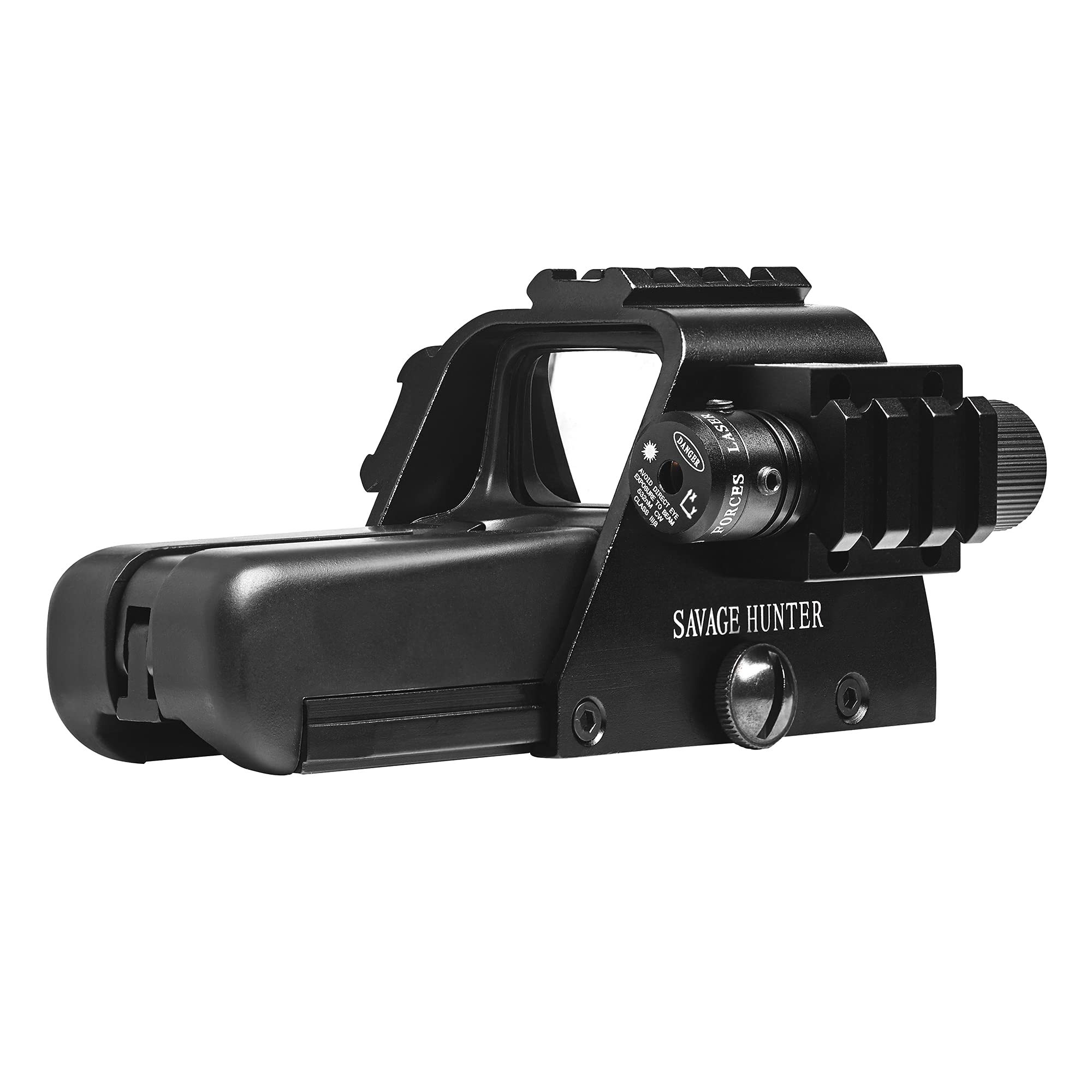 SavageHunter Tactical 552G Holographic Red Green Dot Sight Rifle Scope with Laser Sight 20mm Rail Mounts