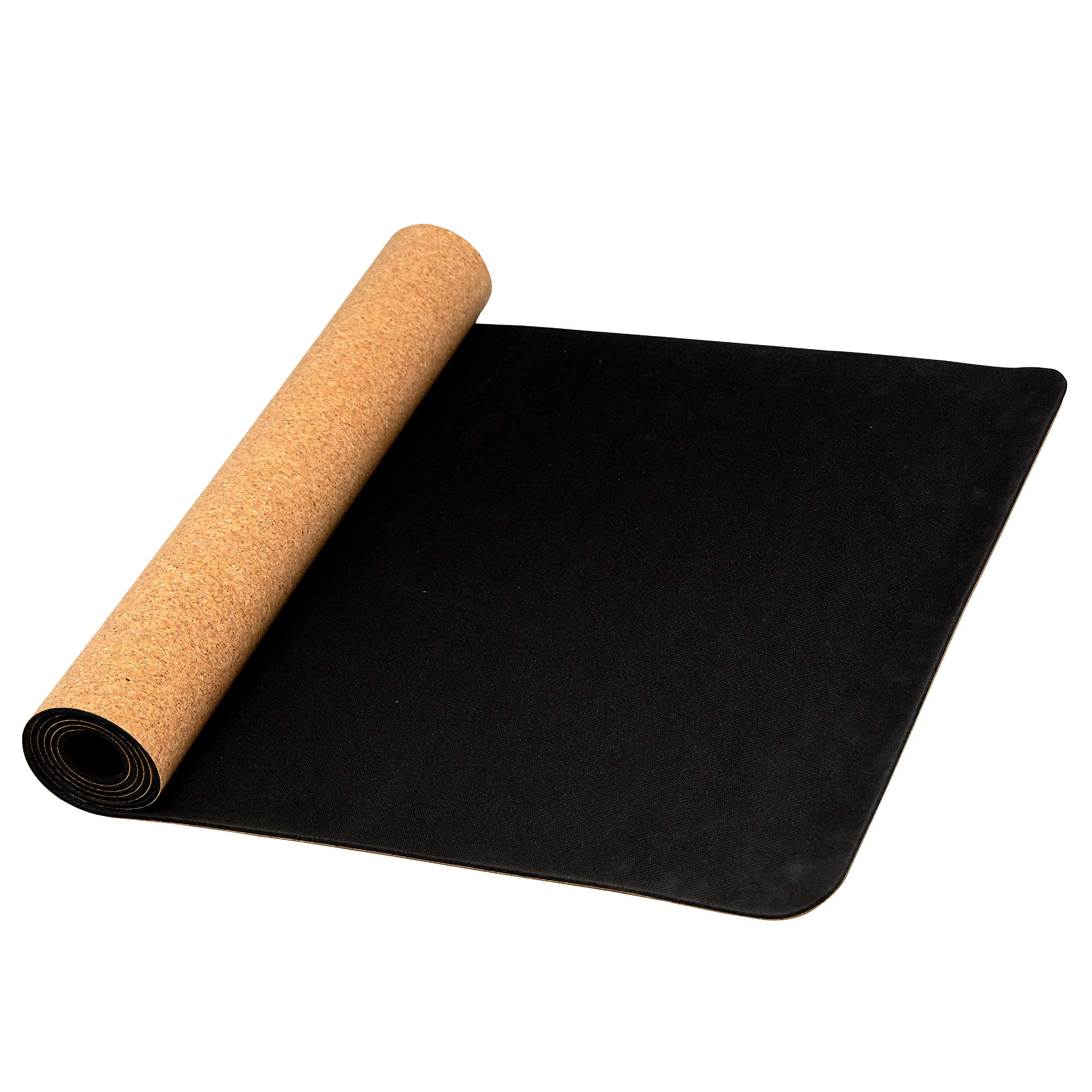 SatoriConcept Cork Yoga Mat - 100% Eco Friendly Cork & Rubber, Lightweight with Perfect Size (72” x 24”) and 4mm Thick, Non Slip, Sweat-Resistant, Innovative Exercise Mat for Hot Yoga (Original)