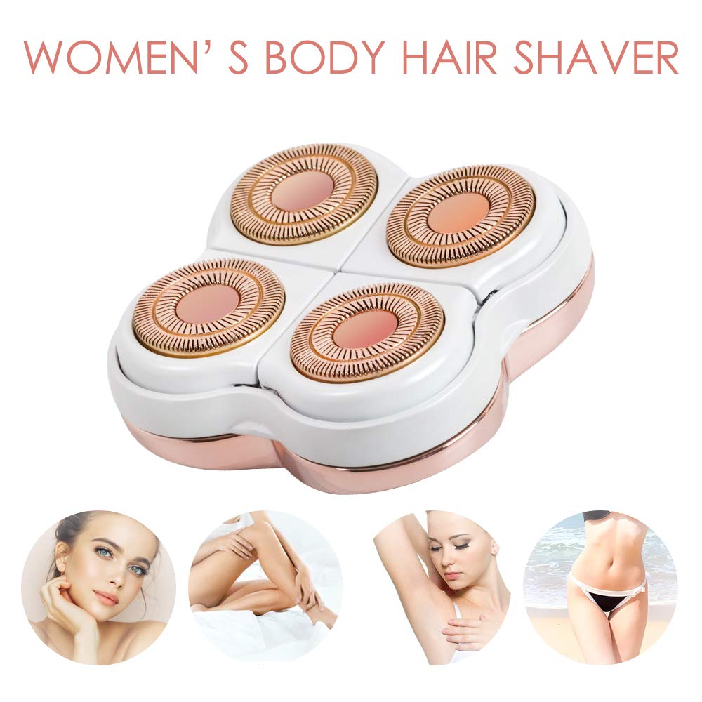 tuokiy Legs Hair Remover Replacement Head Compatible with Finishing Touch Flawless Electric legs Shaver For Women,Rose Gold 2-pc Pack
