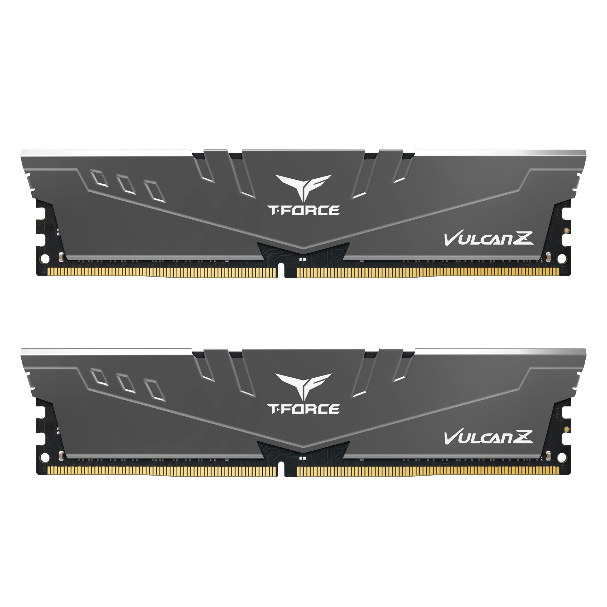TEAMGROUP T-Force Vulcan Z DDR4 16GB Kit (2x8GB) 3000MHz (PC4-24000) CL16 Desktop Memory Module Ram (Gray) - TLZGD416G3000HC16CDC01