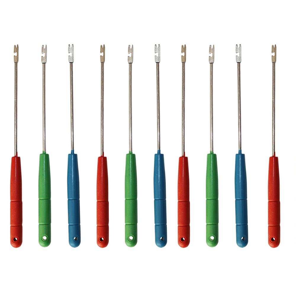 Vanki 10Pcs Fishing Gear Hook Remover Portable Detacher Extractor Unhook Tackle Random Colors
