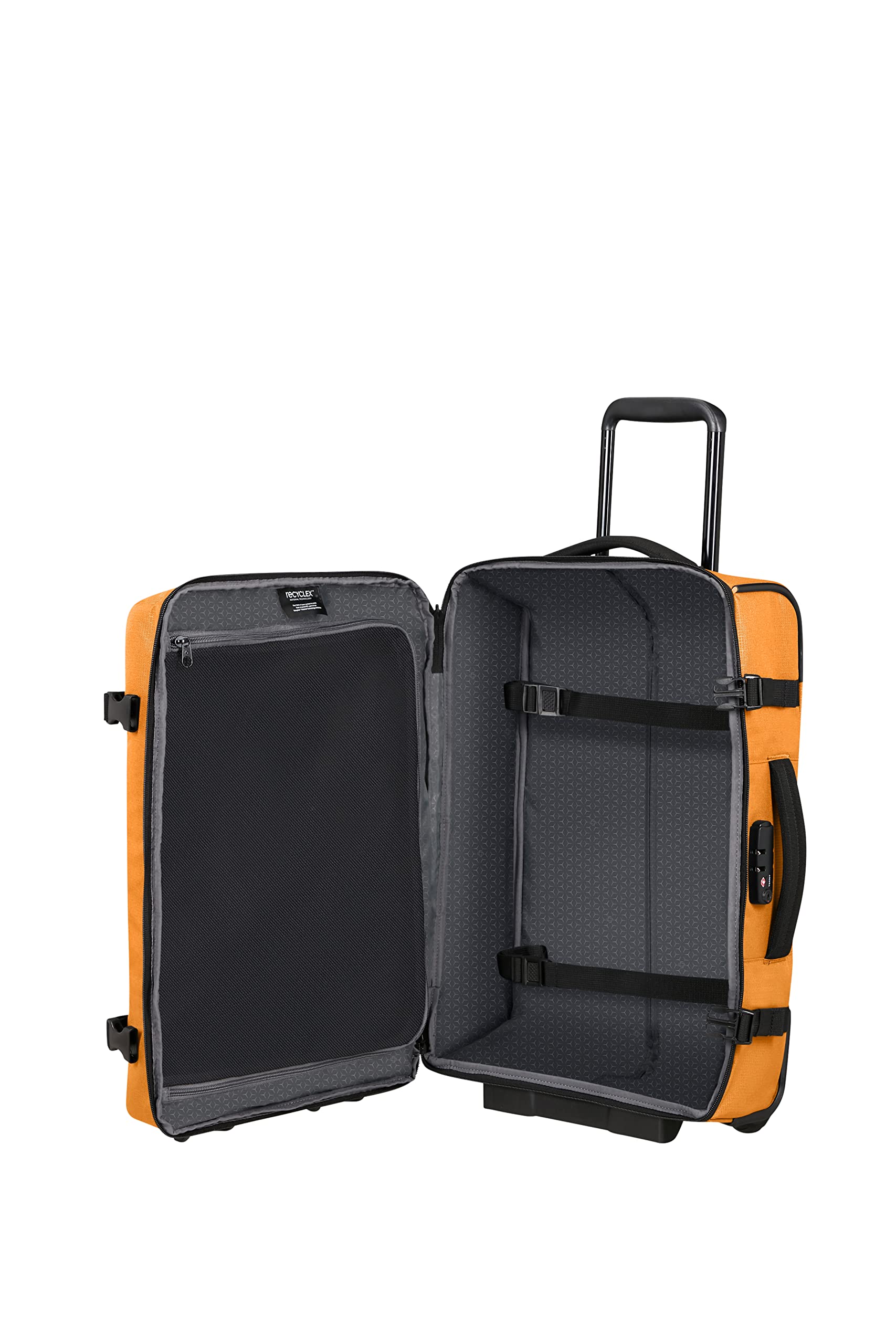 Samsonite travel bags, Yellow (Radiant Yellow), Duffle with Wheels (55 cm-39.5 L)