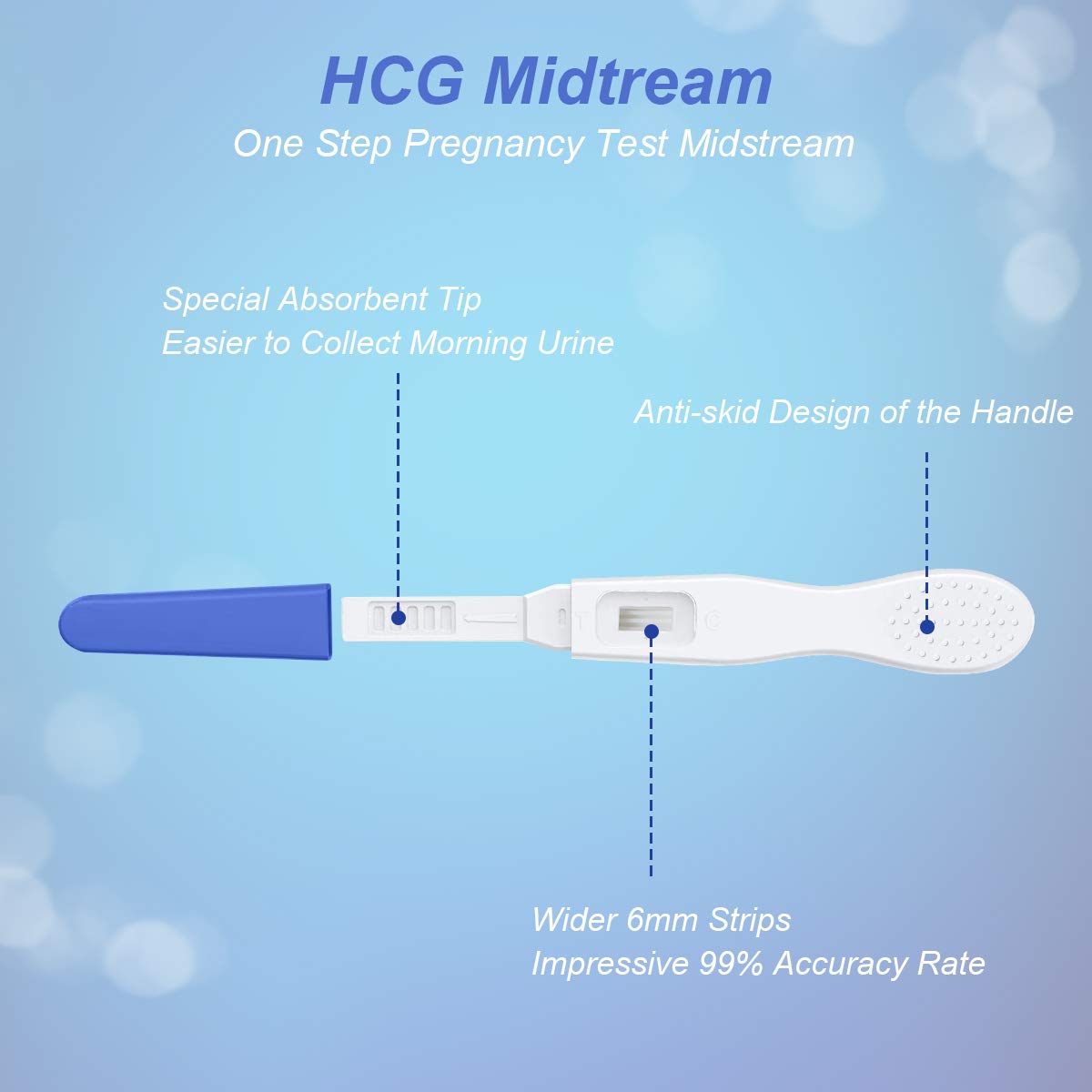 WITSUN Pregnancy Test Early 10Pack Home First Pregnancy Test Urine Fast Results HCG 99% Accurate Testing