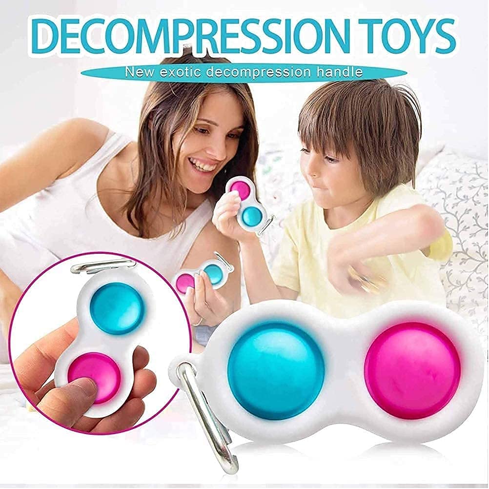 VANREYIN 25 Combinations Fidget Toy,Autism Special Needs Stress Reliever Silicone Stress Reliever Toy,Squeeze Toy (Purple Blue)…… (Green)