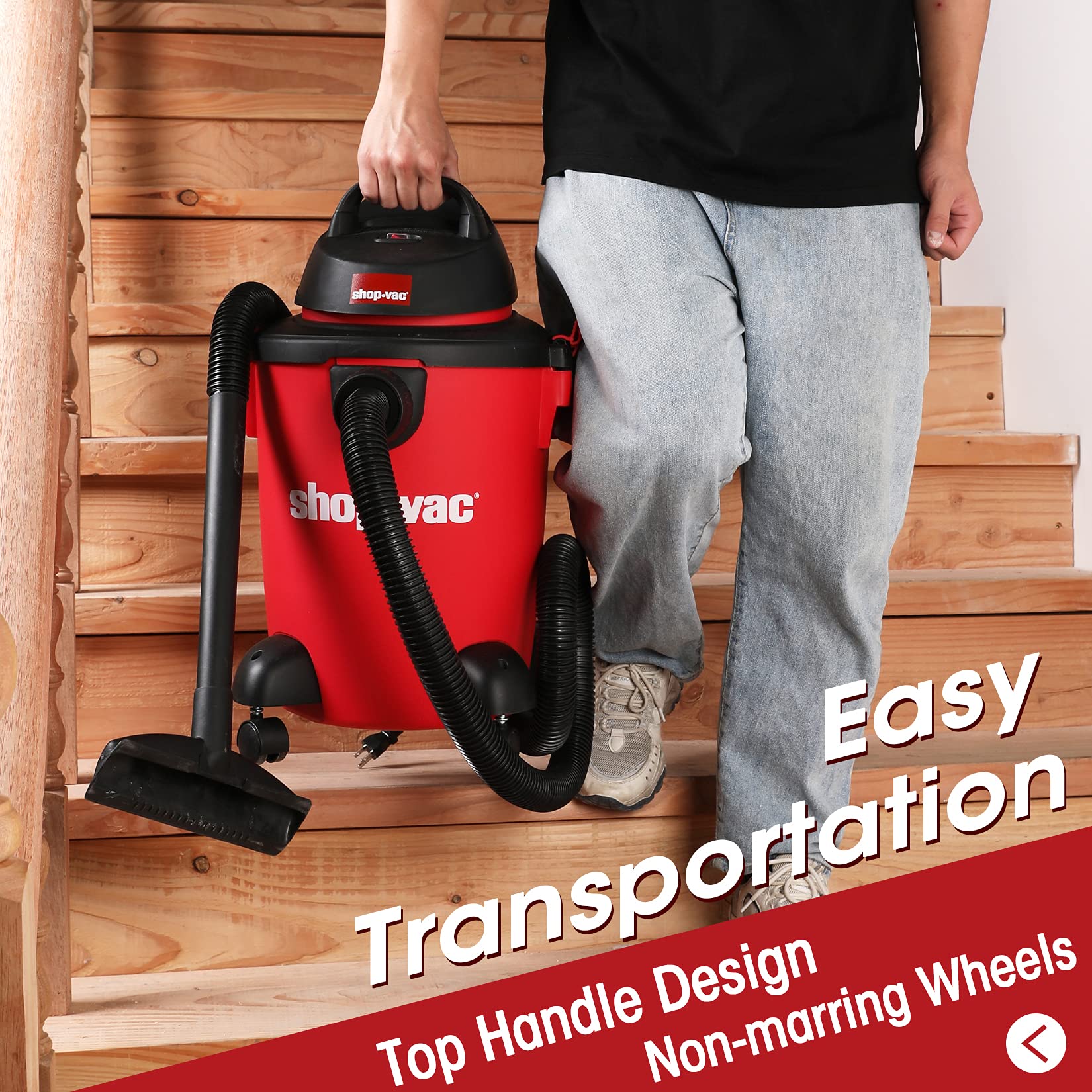 Shop-Vac Wet/Dry vacuums, red