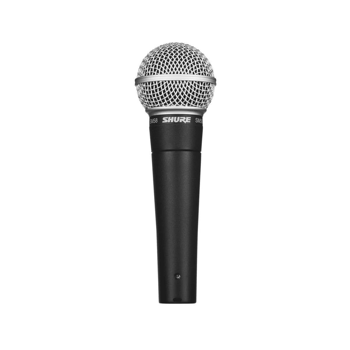 Shure SM58-LC Vocal Microphone with H&A Value Series XLR M to F Professional Microphone Cable - 10'