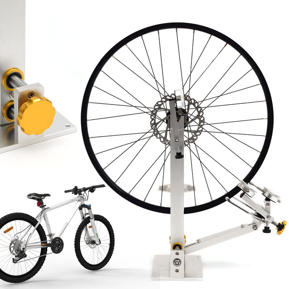 Professional Wheel Truing Stand Bicycle Adjustment Rims MTB Road Bike Removable Multi-function Bicycle Wheel Alignment Repair Tool for 10"-29" Wheels