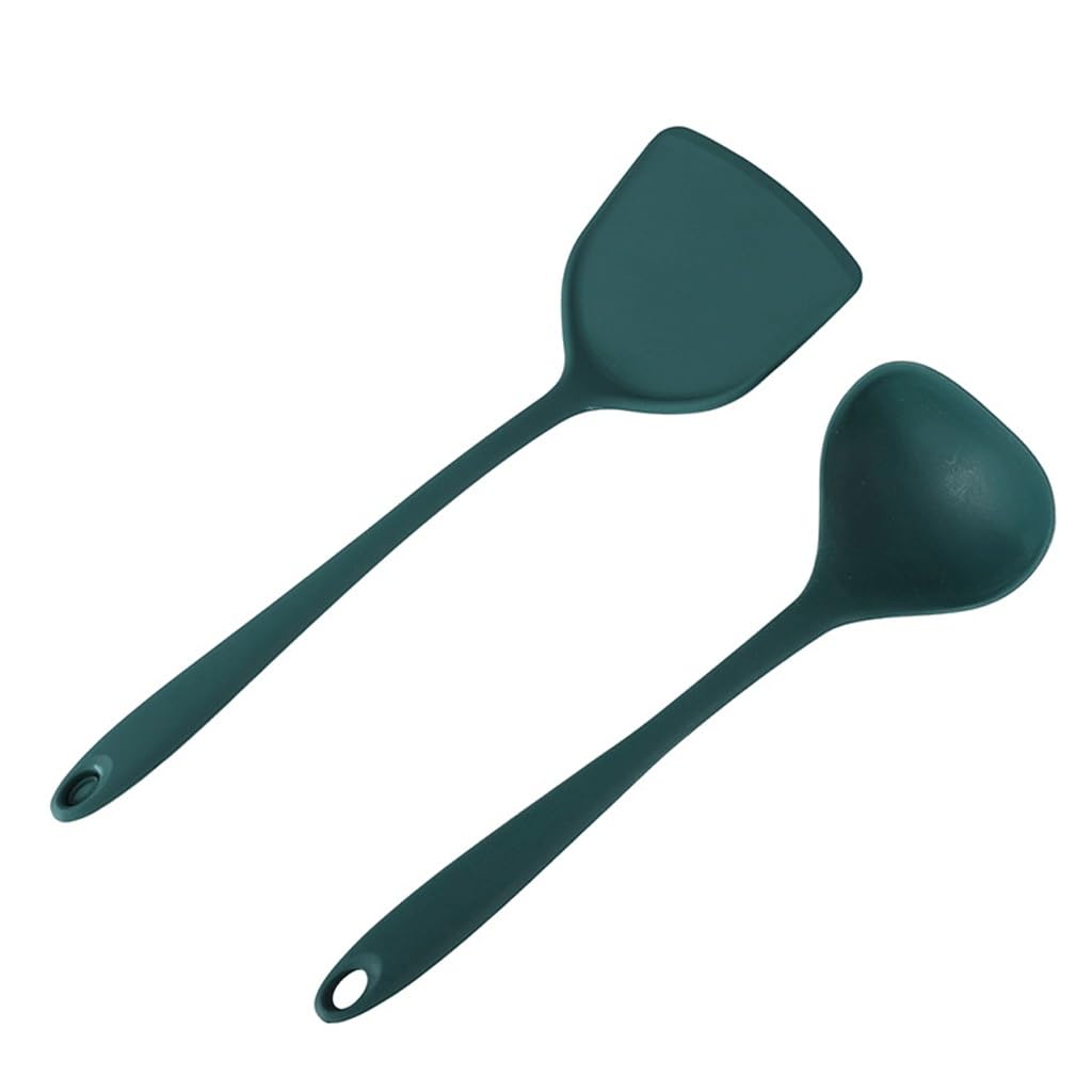 SLEEVY Heat Resistant Silicone Cooking Utensil Set Soup Spoon Brush Ladle Non-stick Cookware Kitchen Tools