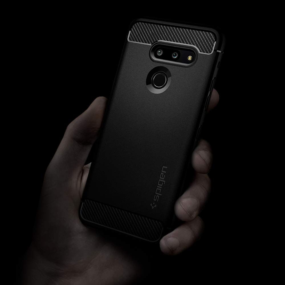 Spigen Rugged Armor Designed for LG G8 ThinQ Case (2019) - Matte Black