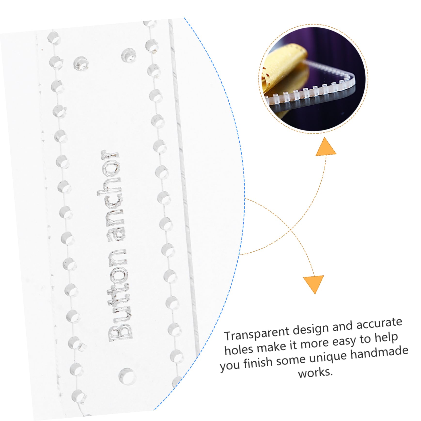 TEHAUX 2pcs Leather Pattern Template Transparent Wallet Stencil DIY Purse Tool Wallet Leather Pattern Stencil Leather Patterns Templates DIY Material Coin Purse Acrylic Handmade Supplies