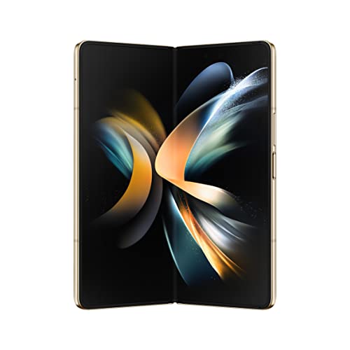 SAMSUNG Galaxy Z Fold 4 Cell Phone, Factory Unlocked Android Smartphone, 256GB, Flex Mode, Hands Free Video, Multi Window View, Foldable Display, S Pen Compatible, US Version, 2022, Beige